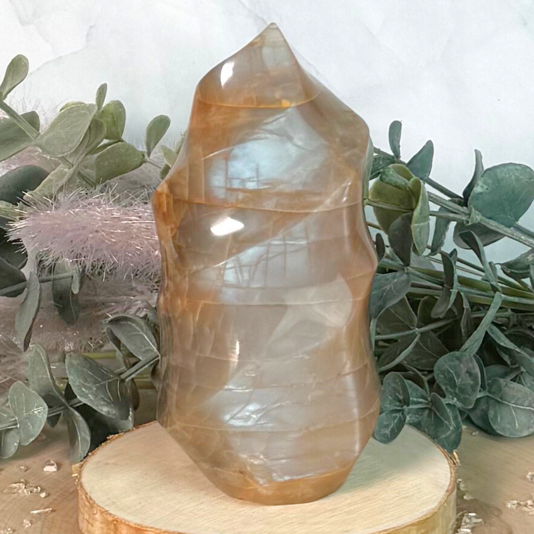 Peach Moonstone – Moonflower Crystal Bar